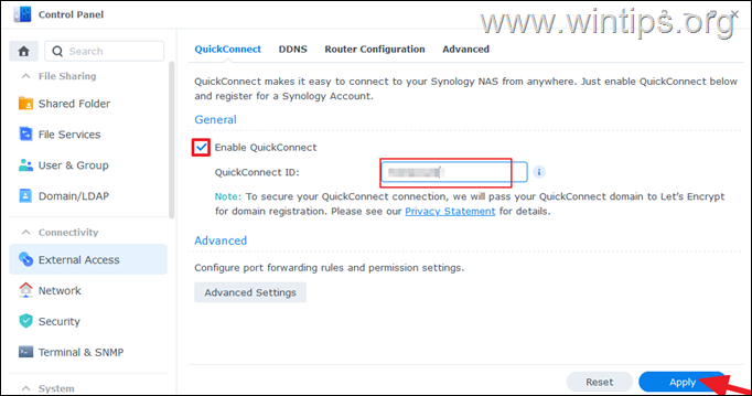 如何在 Synology NAS 中設置 QuickConnect。 - All Things Windows