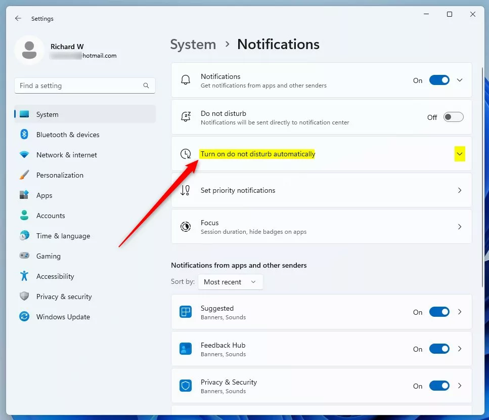 So aktivieren oder deaktivieren Sie „Nicht stören“ automatisch in Windows 11 - All Things IT