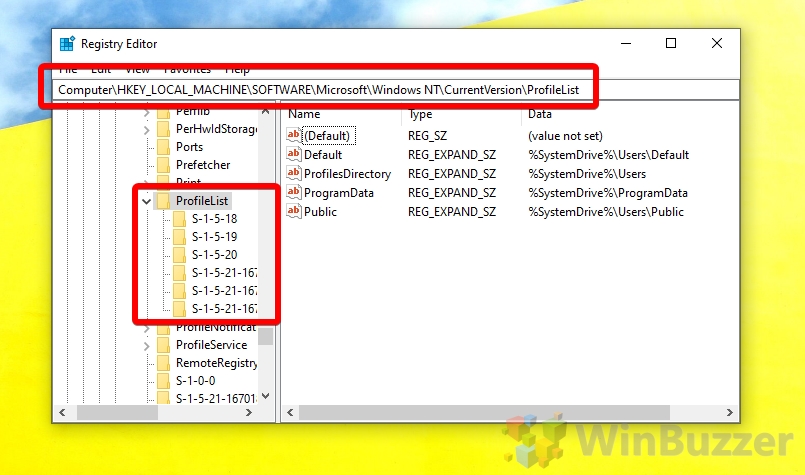 Windows 10/11: So löschen Sie ein Benutzerprofil aus der Registrierung und den ...
