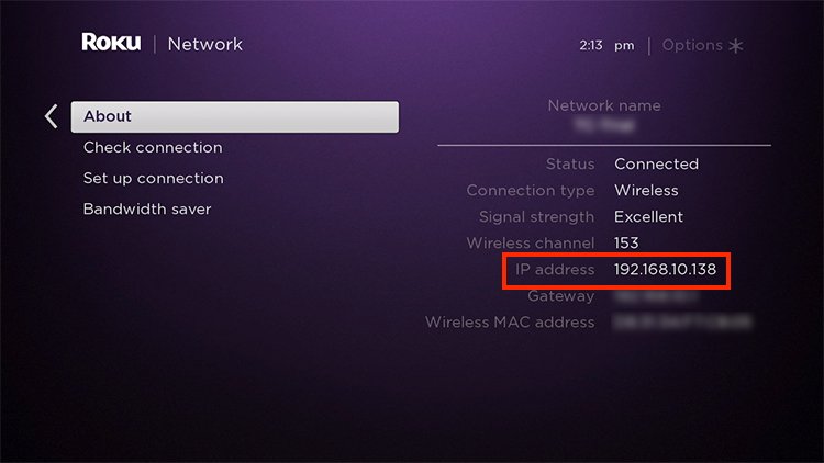 Cómo encontrar la dirección IP de Roku - All Things Windows