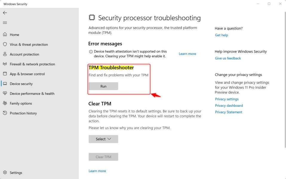 Cómo ejecutar el solucionador de problemas de TPM en Windows 11 - All Things Windows