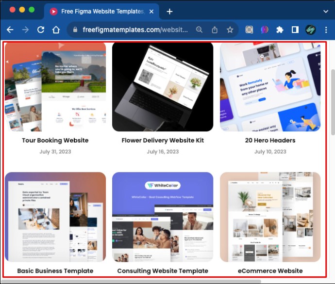 Plantillas gratuitas para sitios web de Figma - All Things Windows