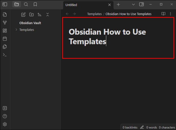Comment utiliser des modèles avec Obsidian - All Things Windows