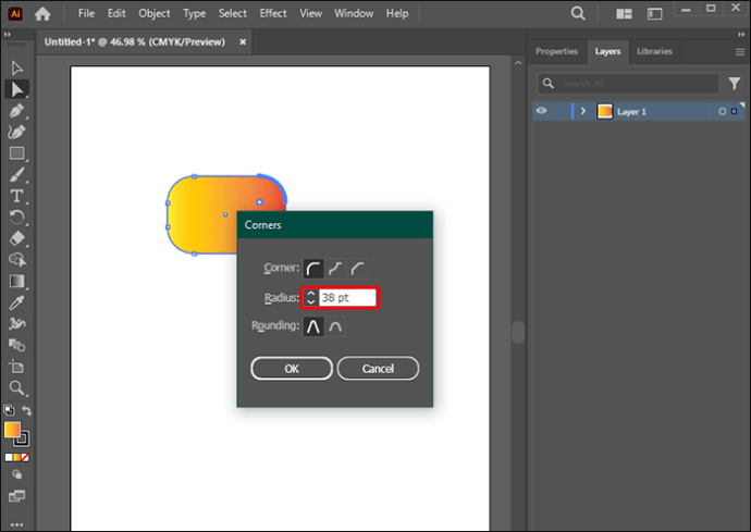 Comment arrondir les coins dans Illustrator - All Things Windows