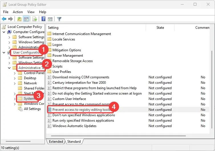 Comment désactiver l'éditeur de registre sur Windows 11 - All Things Windows