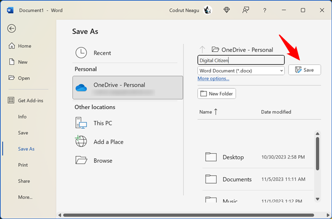 Comment enregistrer un document dans Microsoft Word - All Things Windows