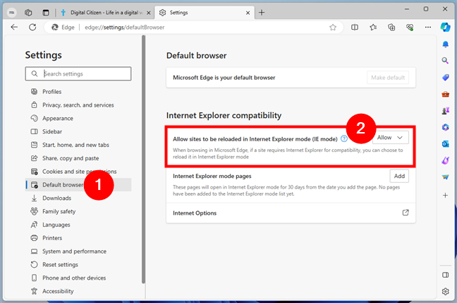 Comment utiliser le mode Internet Explorer dans Microsoft Edge - All Things Windows