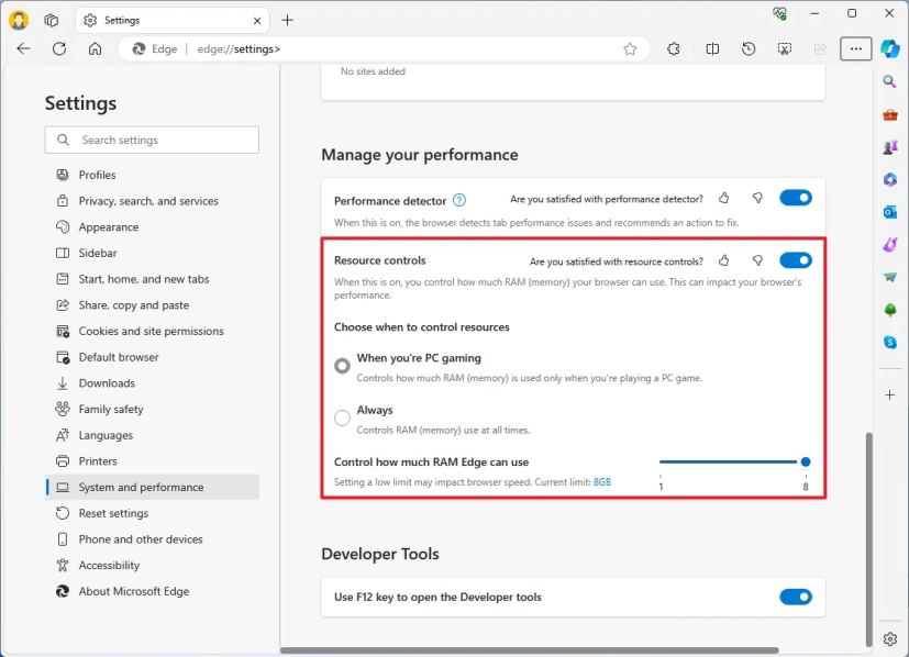 Vous pouvez définir l'utilisation exacte de la RAM pour Microsoft Edge afin de réduire les ...