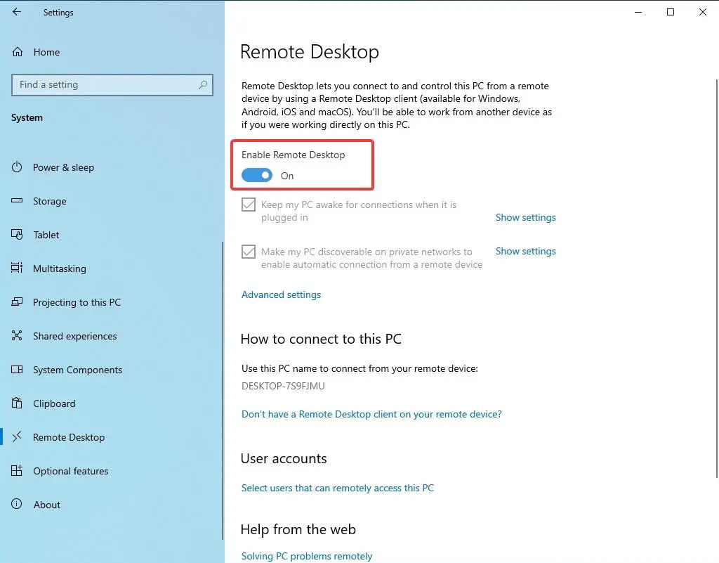 Comment activer le bureau à distance dans Windows 10 - All Things Windows