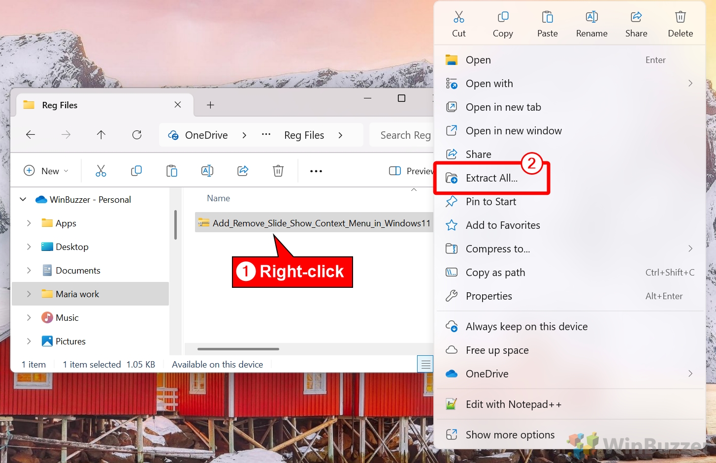 Comment ajouter l'option Diaporama au menu contextuel dans Windows 11 - All Things Windows