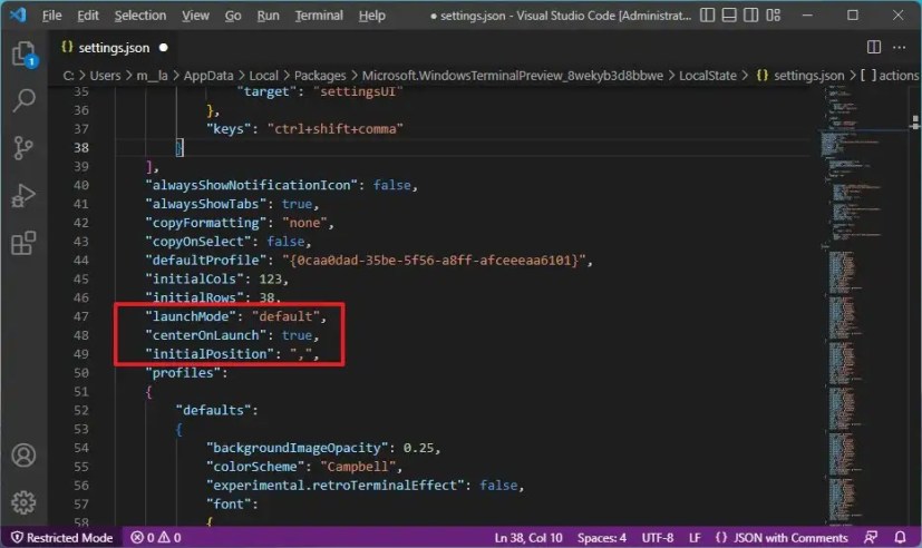 Cara selalu membuka pusat Terminal Windows di layar - All Things Windows