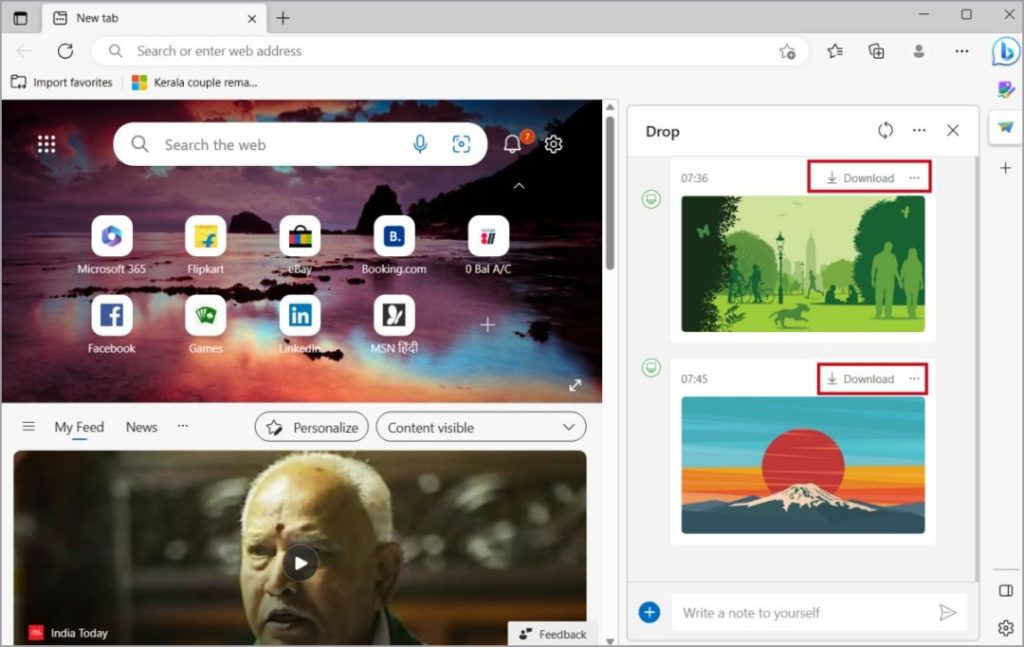 Cara Berbagi File Menggunakan Fitur Drop Edge Browser - All Things Windows