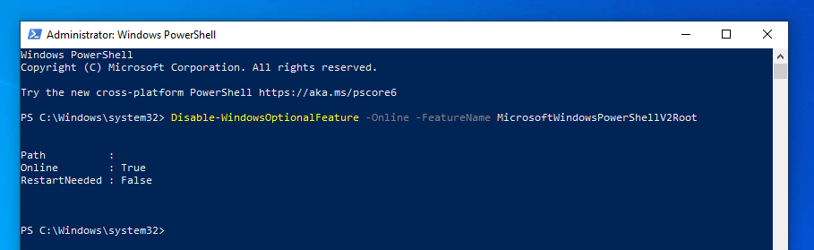 Cara Menonaktifkan PowerShell 2.0 di Windows 10/11 - All Things Windows