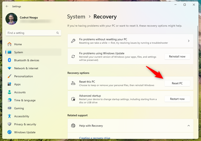 Cara mengatur ulang pabrik Windows 11 dan menghapus semuanya - All Things Windows