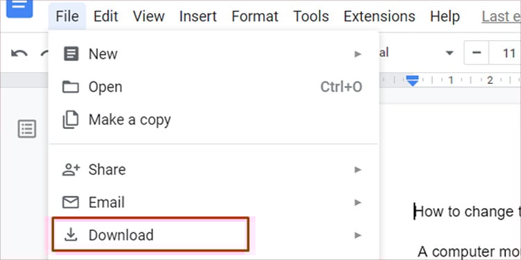 Come allegare un documento Google a un'e-mail - All Things Windows