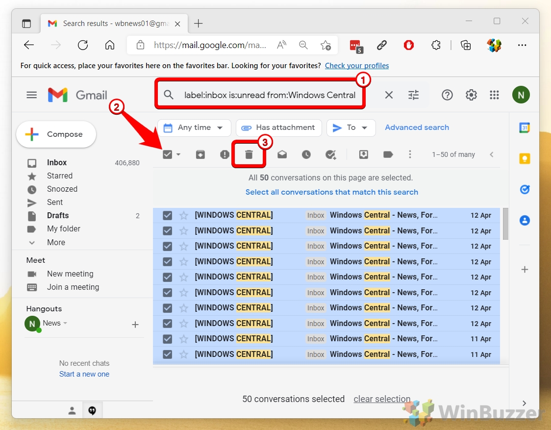 Come eliminare tutte le email su Gmail - All Things Windows
