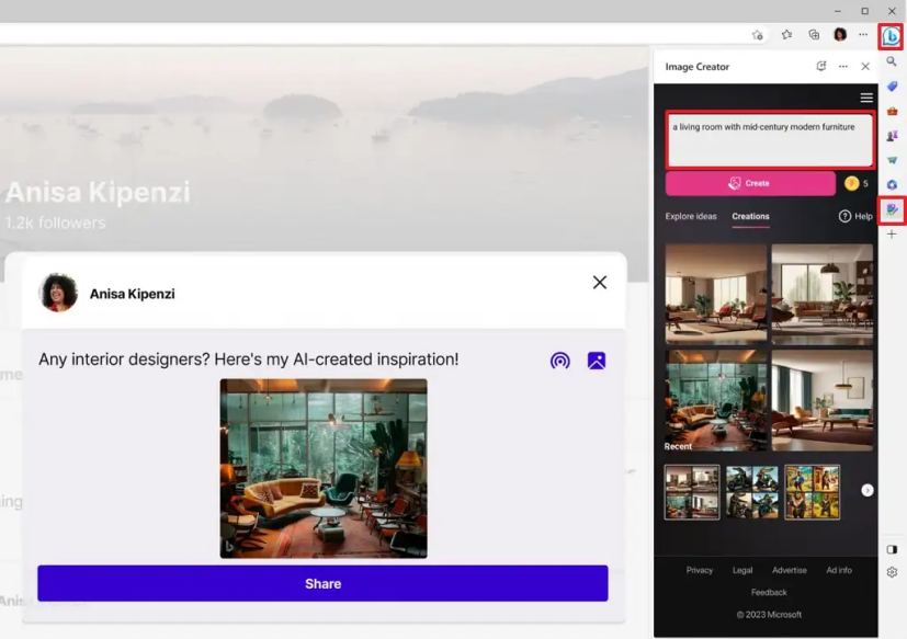 Come creare immagini con AI su Bing Chat - All Things Windows