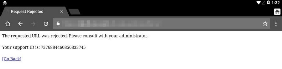 「要求された URL が拒否されました。管理者に相談してください」というブラウザエラー - All Things Windows