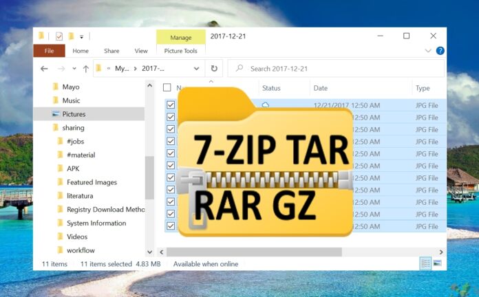 Windows 11 がネイティブ RAR、7-ZIP、TAR、GZ ファイル圧縮をサポート - All Things Windows