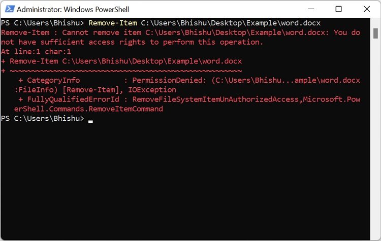 Cara Menyemak dan Memadam Fail Sedia Ada dalam Powershell - All Things Windows