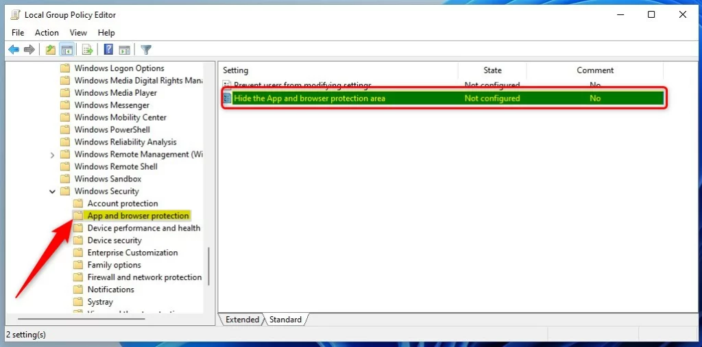 Cara Menyembunyikan atau Memaparkan Apl Keselamatan Windows dan ...