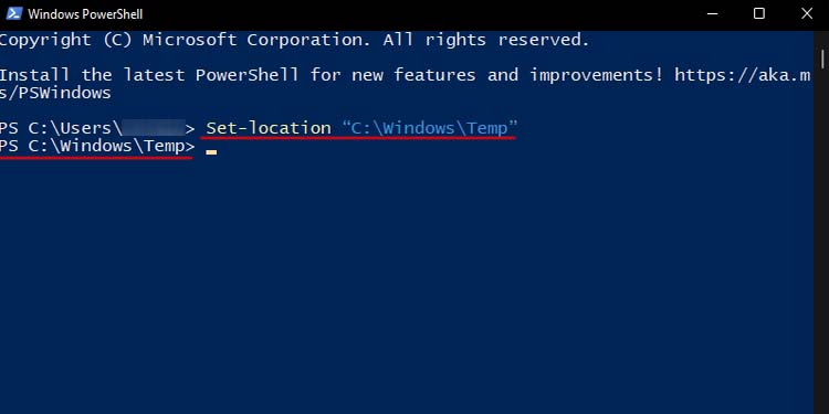 Hoe de map in Powershell te wijzigen - All Things Windows