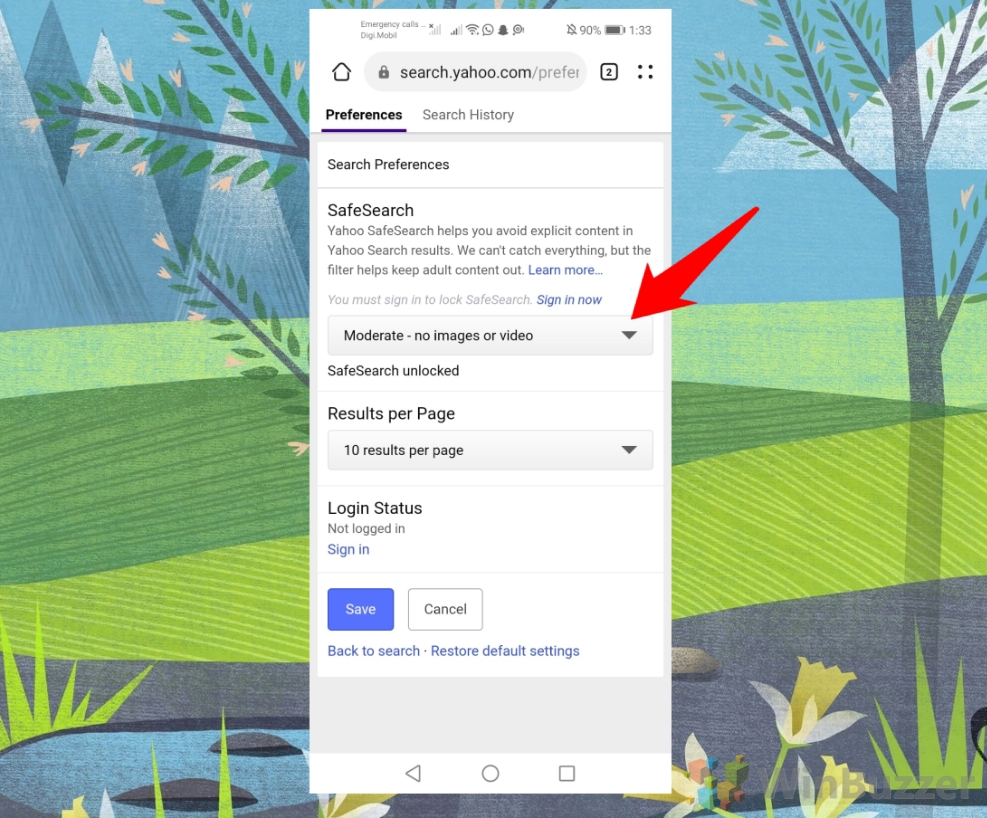 Veilig zoeken uitschakelen in Google, Bing en Yahoo! - All Things Windows