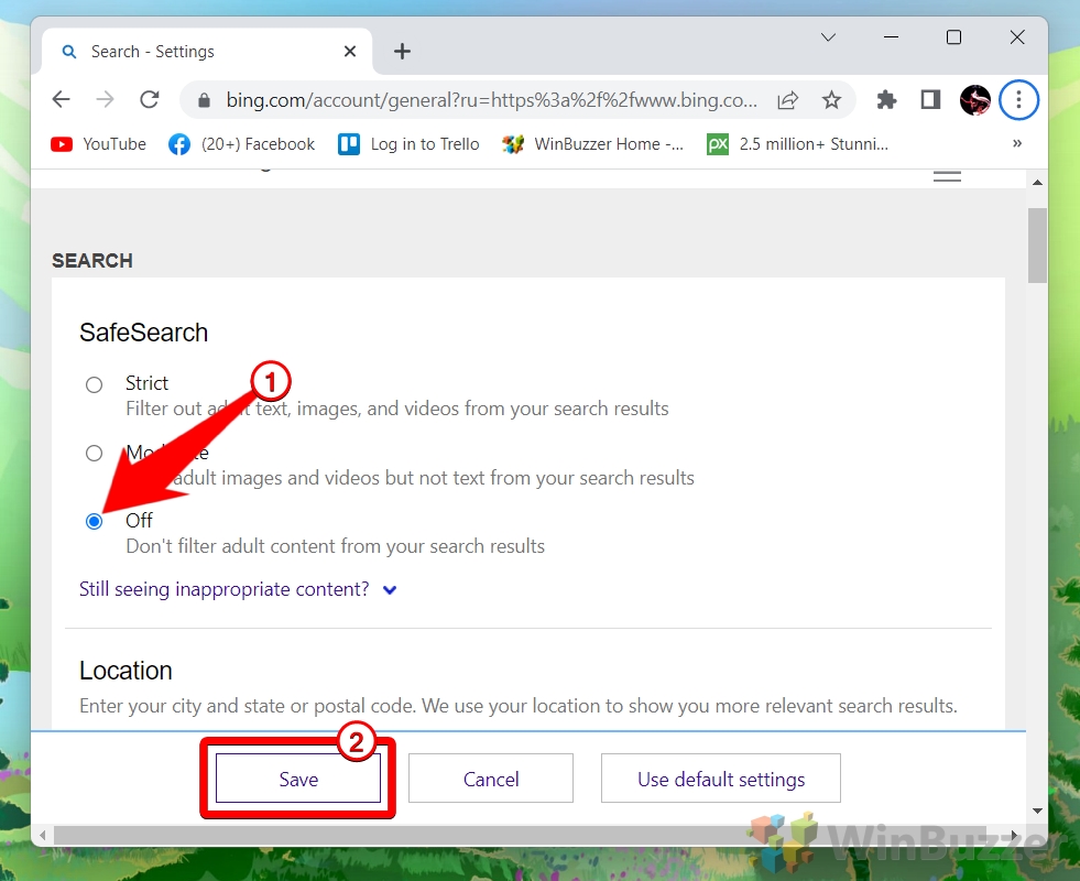 Veilig zoeken uitschakelen in Google, Bing en Yahoo! - All Things Windows