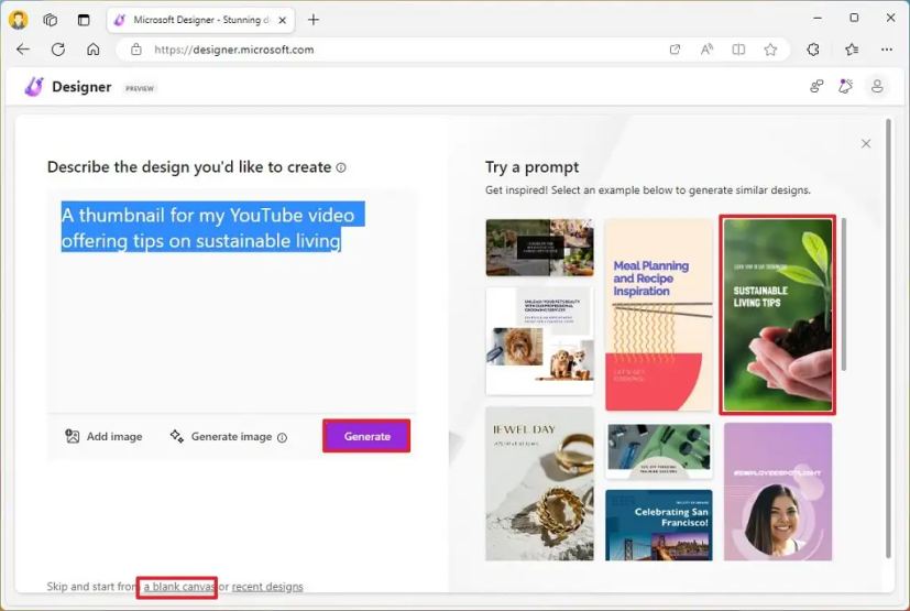 Microsoft Designer gebruiken om afbeeldingen te maken - All Things Windows