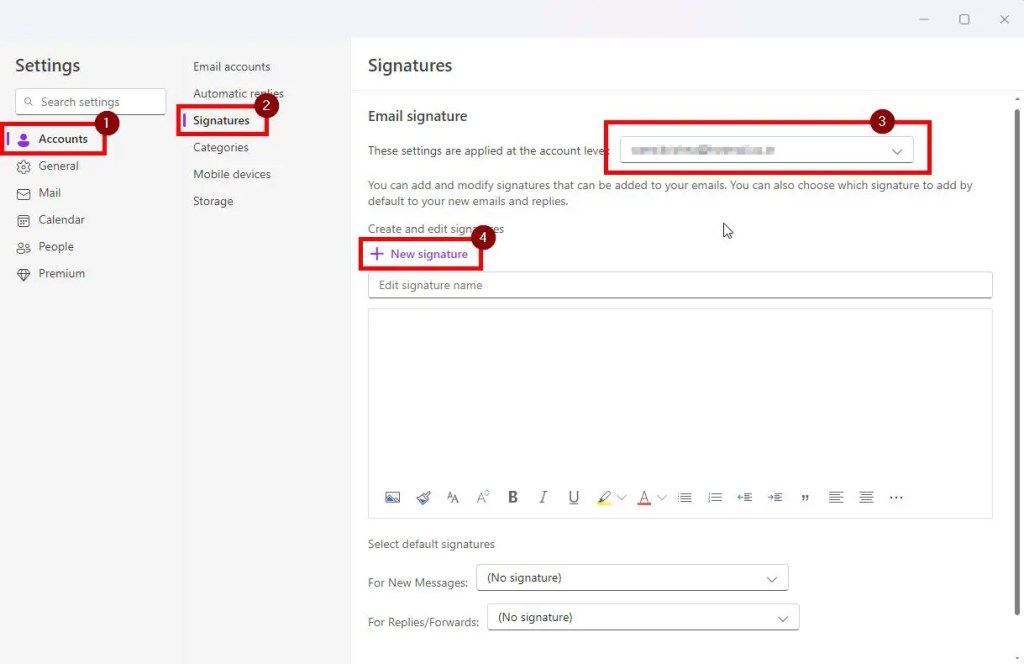 Hvordan lage e-postsignatur i den nye Outlook-appen i Windows - All ...