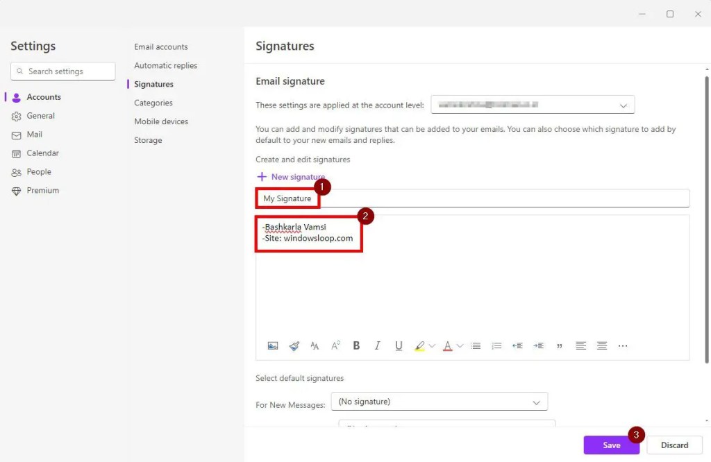 Hvordan lage e-postsignatur i den nye Outlook-appen i Windows - All ...