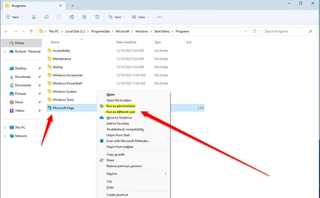 Jak uruchomić jako inny użytkownik lub administrator w systemie Windows 11 - All Things Windows