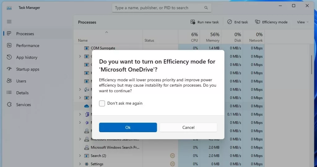 Jak włączyć lub wyłączyć tryb wydajności dla procesów w systemie Windows 11 - All Things Windows