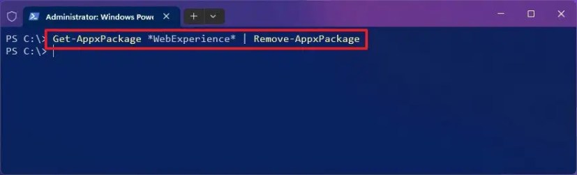 Jak całkowicie odinstalować widżety za pomocą programu PowerShell w ...