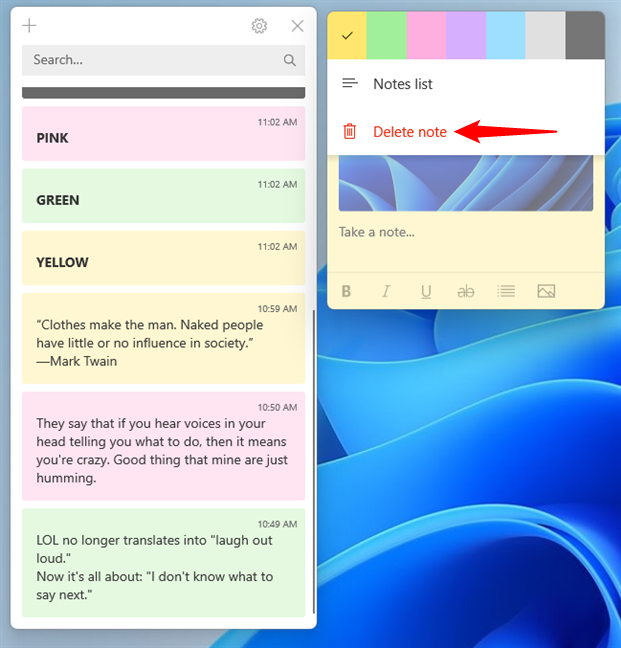 Jak korzystać z karteczek programu Sticky Notes w systemie Windows ...