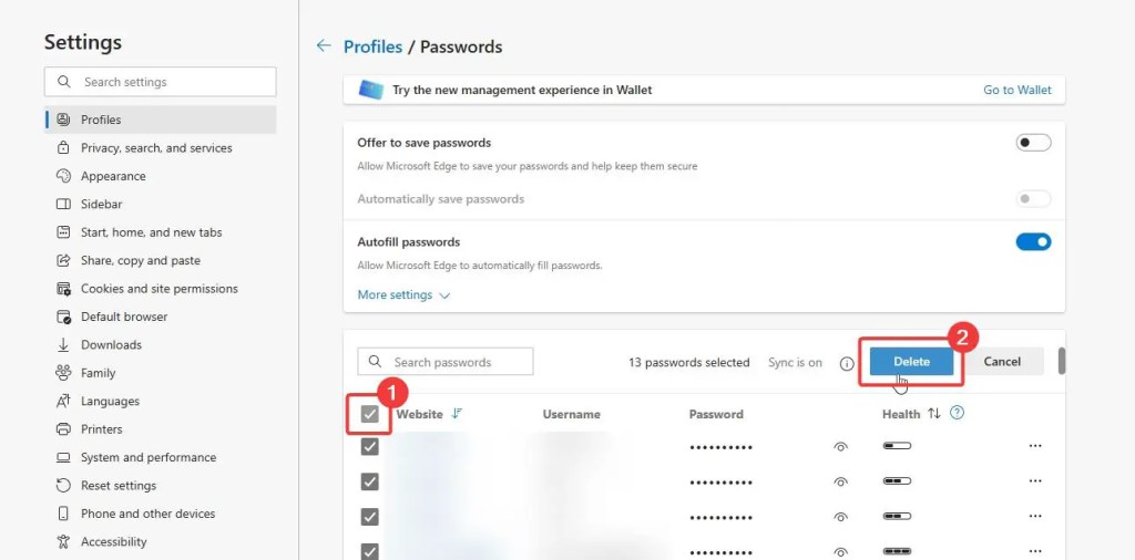 Jak usunąć zapisane hasła w przeglądarce Edge - All Things Windows