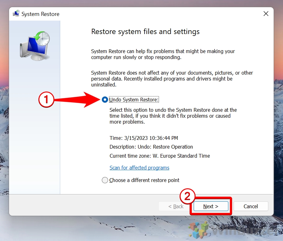 Jak cofnąć przywracanie systemu w systemie Windows 11 - All Things Windows