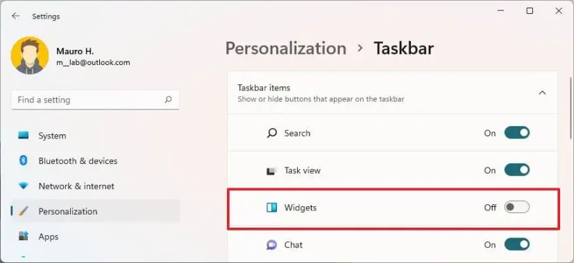 Jak usunąć ikonę Widżety z paska zadań w systemie Windows 11 - All Things Windows