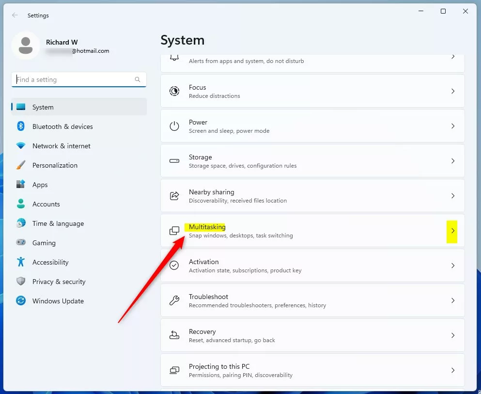 Så här aktiverar eller inaktiverar du rubrikfältsfönsterskakning i ...