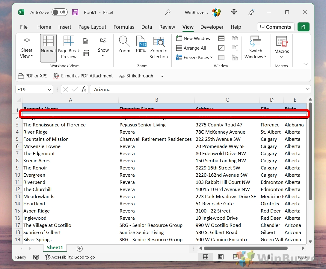 วิธีตรึงแถวหรือคอลัมน์ในแผ่นงาน Excel - All Things Windows