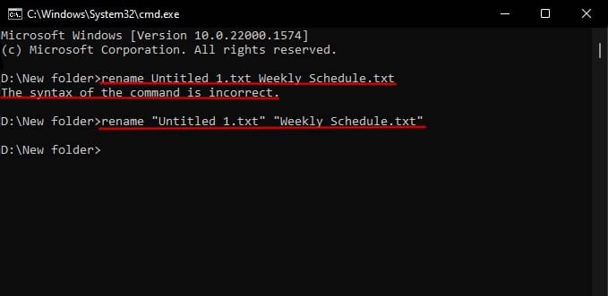 วิธีเปลี่ยนชื่อไฟล์บนพรอมต์คำสั่ง - All Things Windows