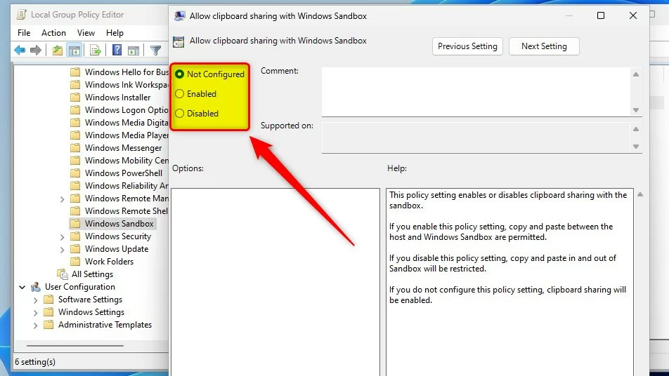 Paano I-enable o I-disable ang Pagbabahagi ng Clipboard gamit ang Sandbox sa Windows 11 - All ...