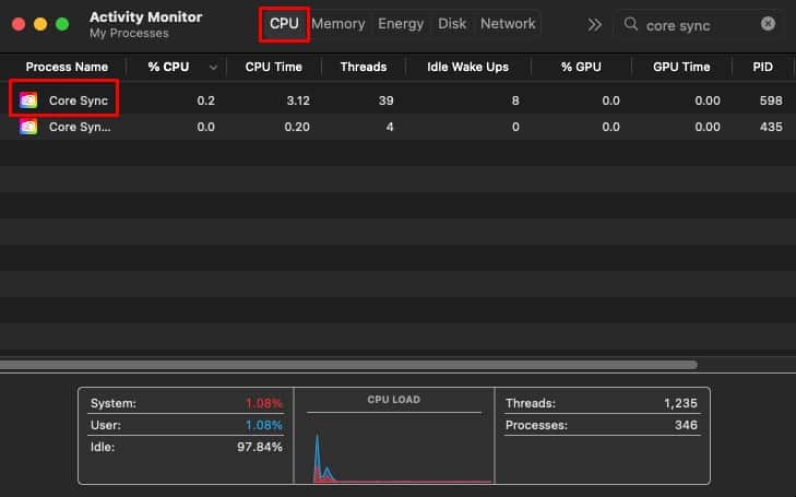 O que é o Core Sync no Mac? Por que ele tem alta CPU - All Things Windows
