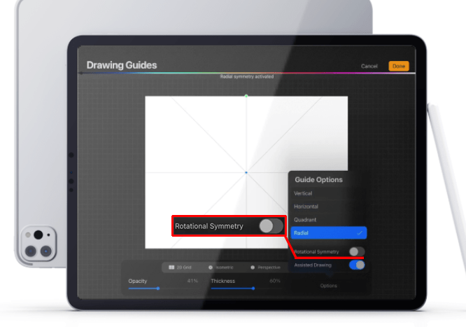 Como espelhar objetos em um desenho no Procreate - All Things Windows