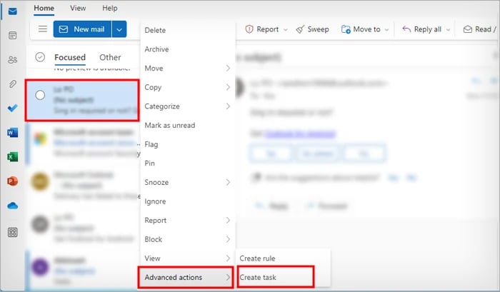 Como criar uma tarefa do Outlook a partir do e-mail - All Things Windows