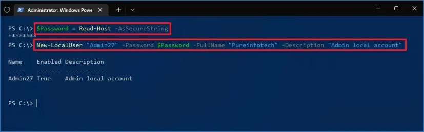 Como criar uma nova conta com o PowerShell no Windows 10 - All Things Windows