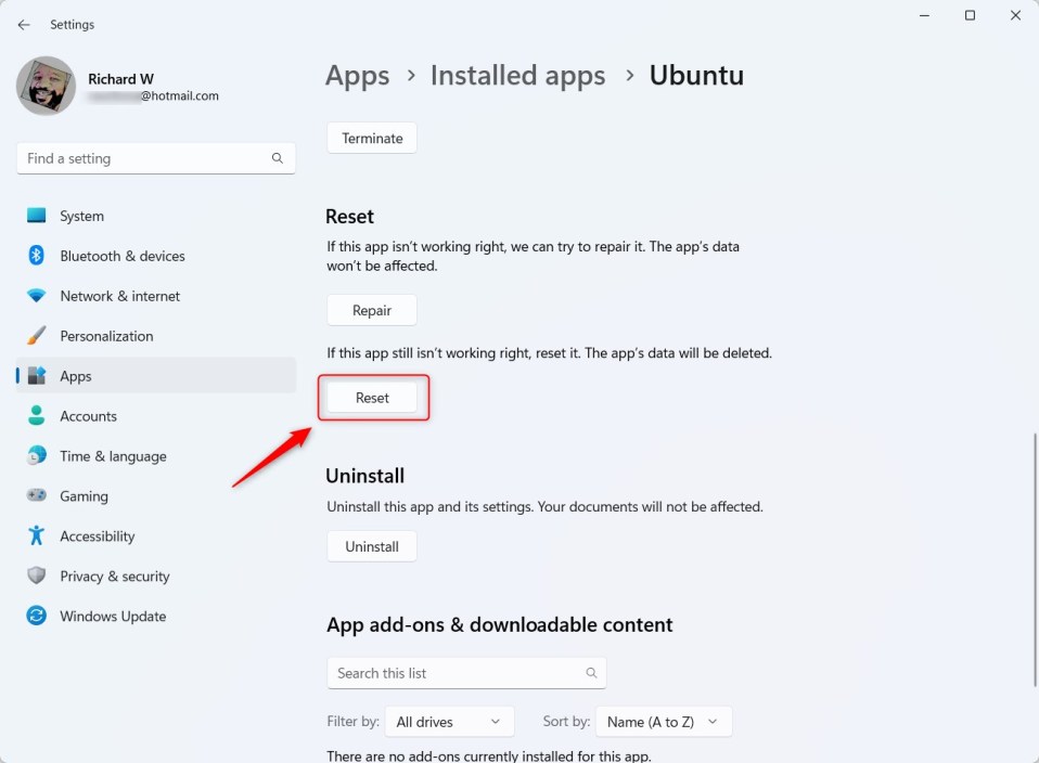 Como reparar ou redefinir WSL Ubuntu Linux no Windows 11 - All Things Windows
